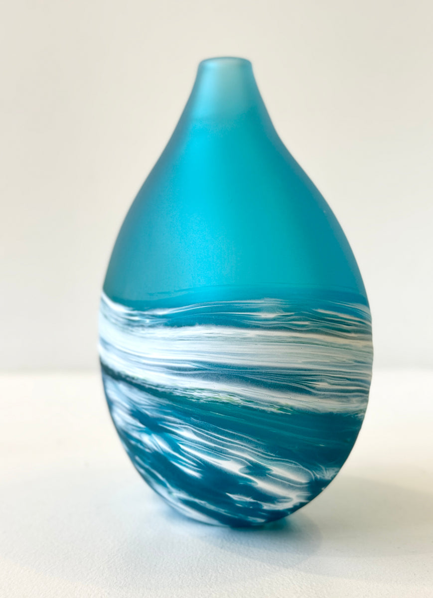 Seaspray Tear Vase – Park Gallery Cheltenham