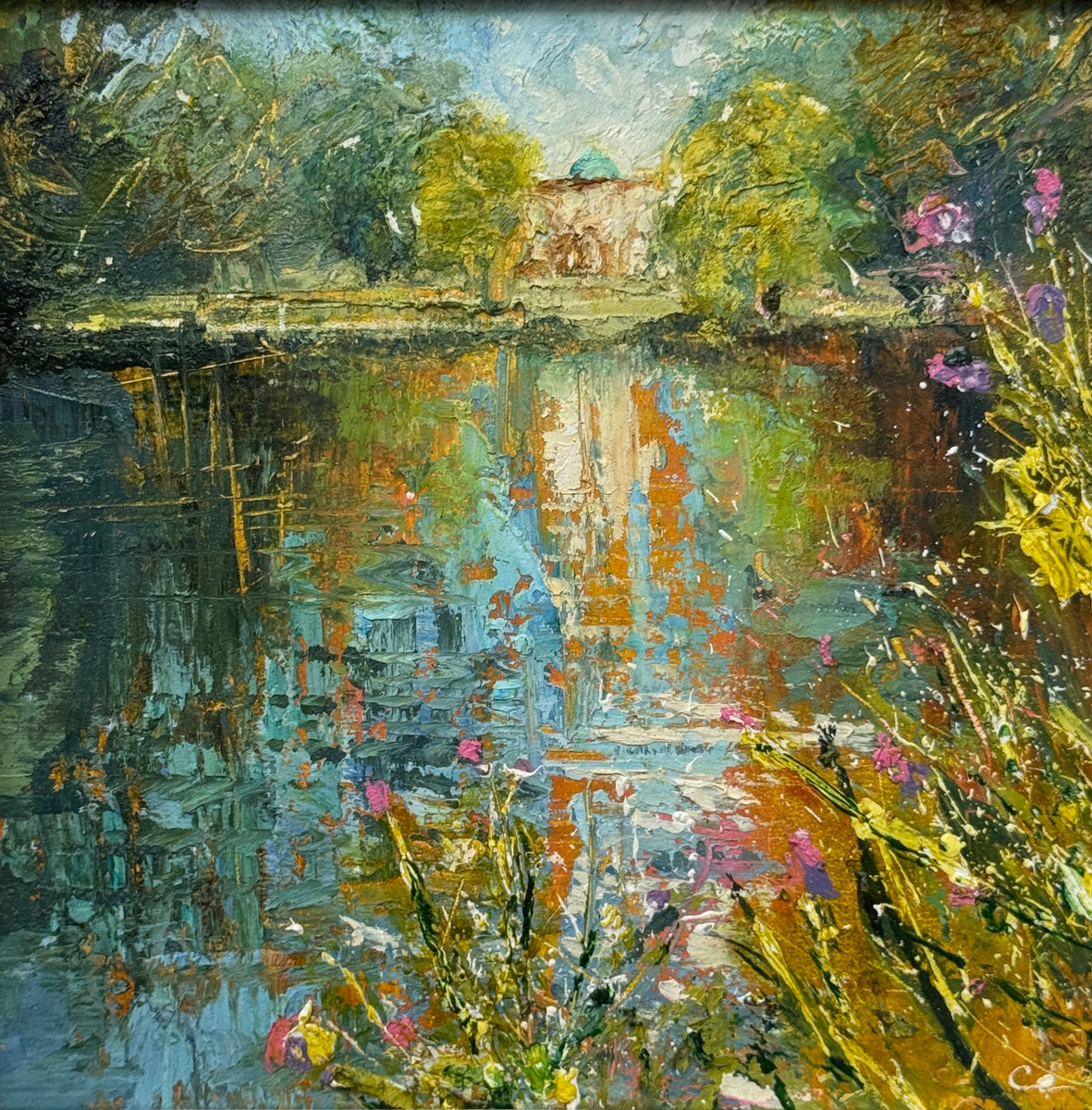 Pittville Pump Room, Summer Flowers – Park Gallery Cheltenham