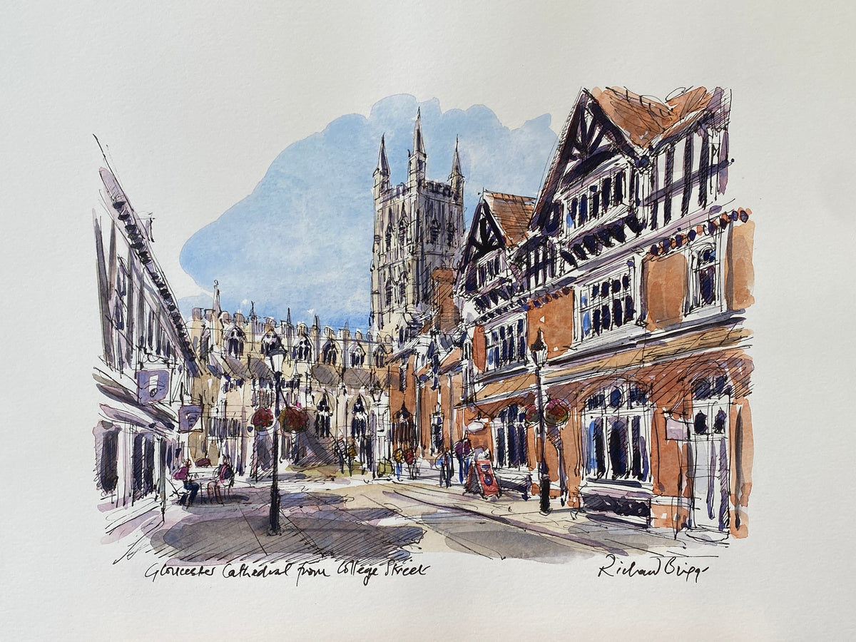 Gloucester Cathedral from College Street – Park Gallery Cheltenham